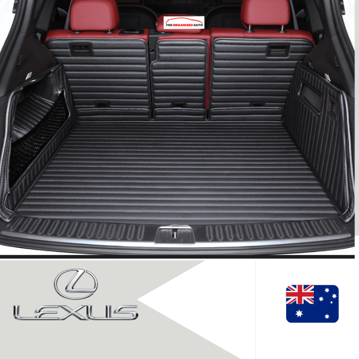 CarLux™ Custom Made Nappa PU Leather Trunk Boot Mats Liner for Lexus ...