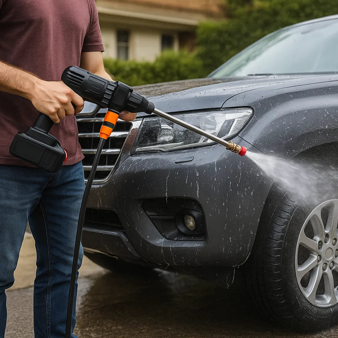 AquaVolt™ Cordless High Pressure Washer – Car & Outdoor Cleaning Made ...