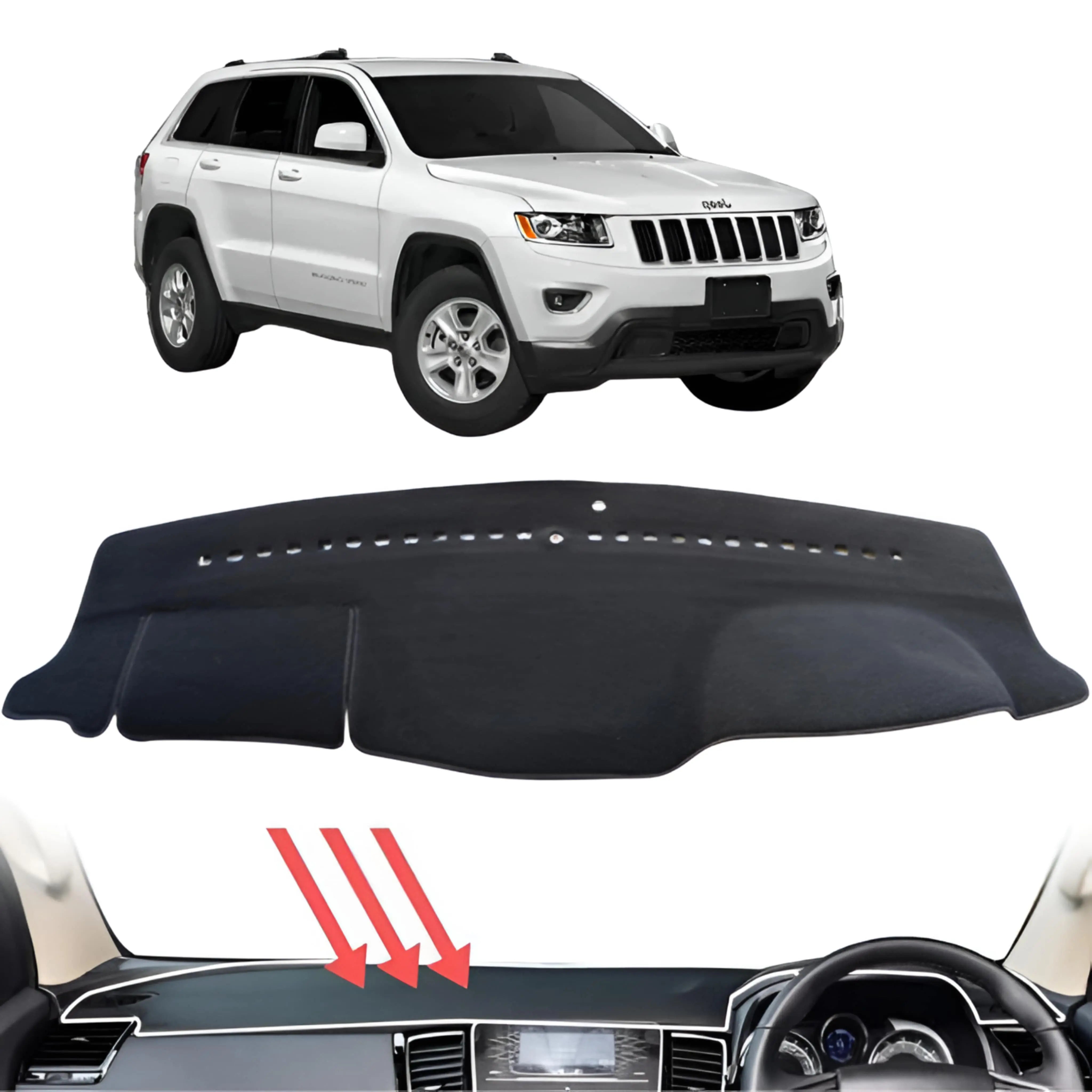 #1 Australia Jeep Dash mat Jeep Accessories By The Organised Auto