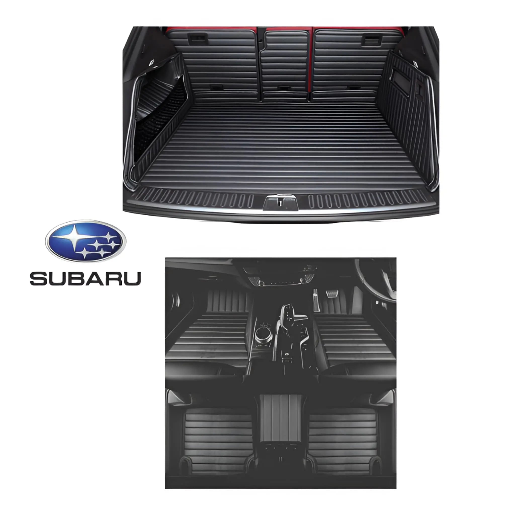 #1 Australia Subaru accessories Nappa Pu 3D Car Floor Mats & Boot Liner ...