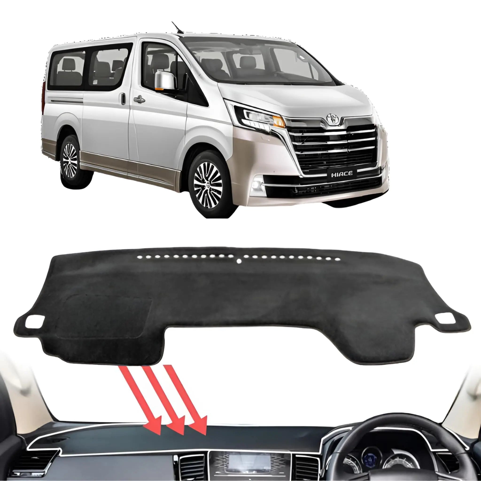 CarLux™ Car Dash Mat Toyota Hiace | The Organised Auto