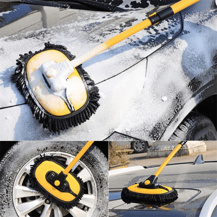 Car Wash Mop Stick Long Reach Car Wash Mop (Plus Extra Mop Head)